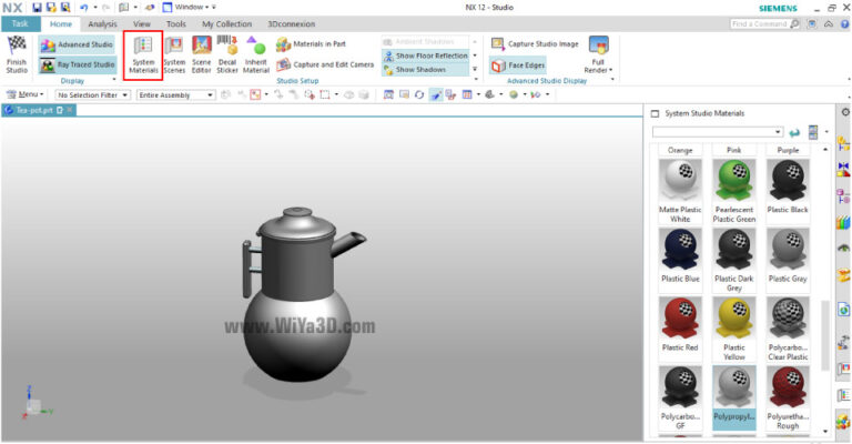 Siemens NX Visualization & Image Rendering | WiYa3D.com