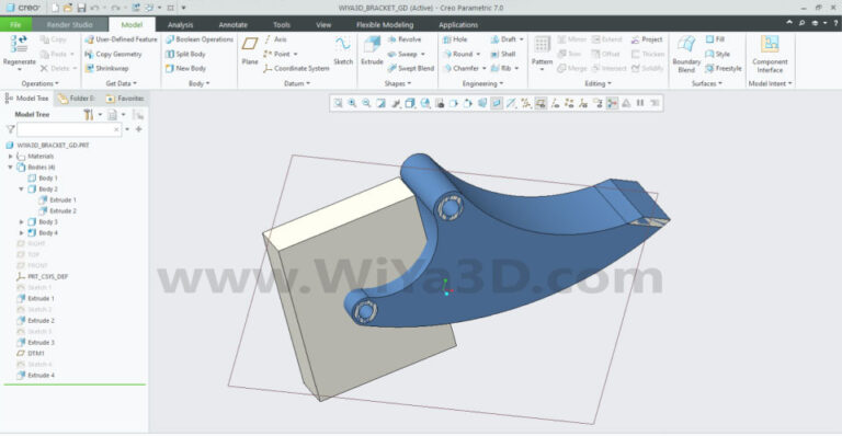 Topology Optimization - Generative Design in PTC Creo - WiYa3D.com